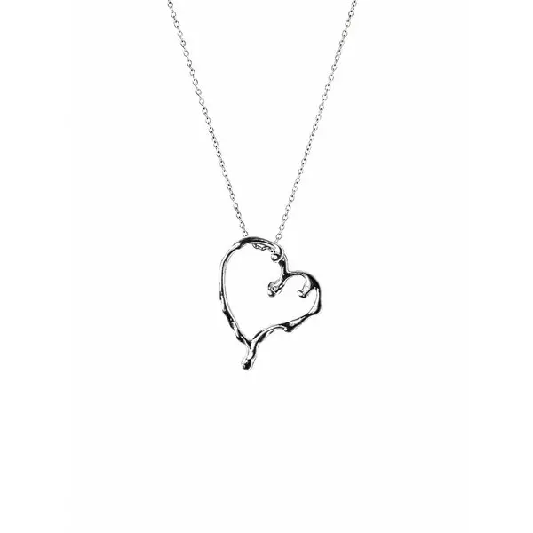 ISKRA Melting Heart Necklace Small - Silver