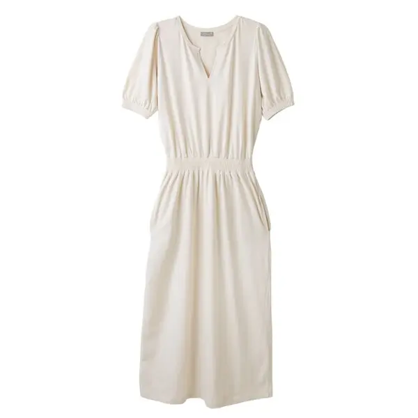COVE Neutrals Cuba Stone Midi Dress With Pockets - Black