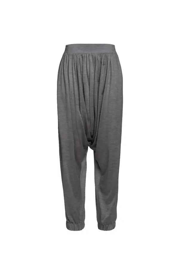 HELENE GALWAS Ingrid Silk Sarouel Pants - Grey