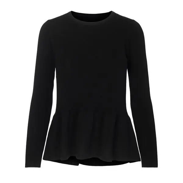 TIRILLM Mie Feminine Merino Wool Pullover Navy - Blue