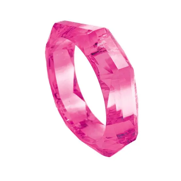 MICHAEL NASH JEWELRY Susanna Fuschia Faceted Acrylic Bangle - Pink
