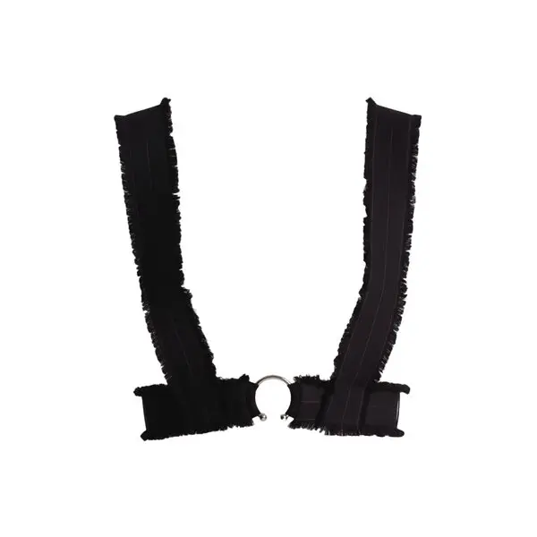 SALTEYE STUDIO Black / Red Hand-frayed Harness - Black/red