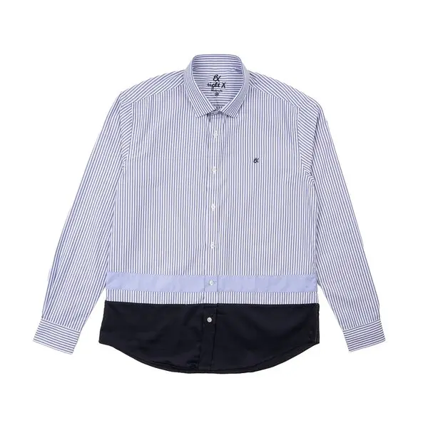 EIGHT X Stillline Long Sleeve Button Down Shirt - Blue