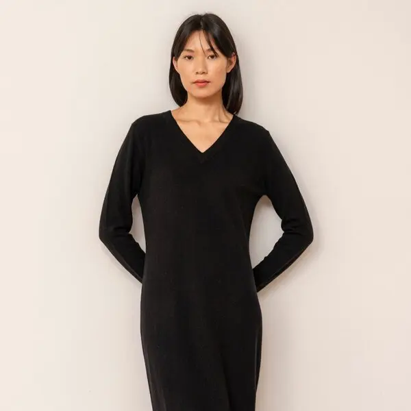 BEL CASHMERE Elisa Cashmere Dress - Black