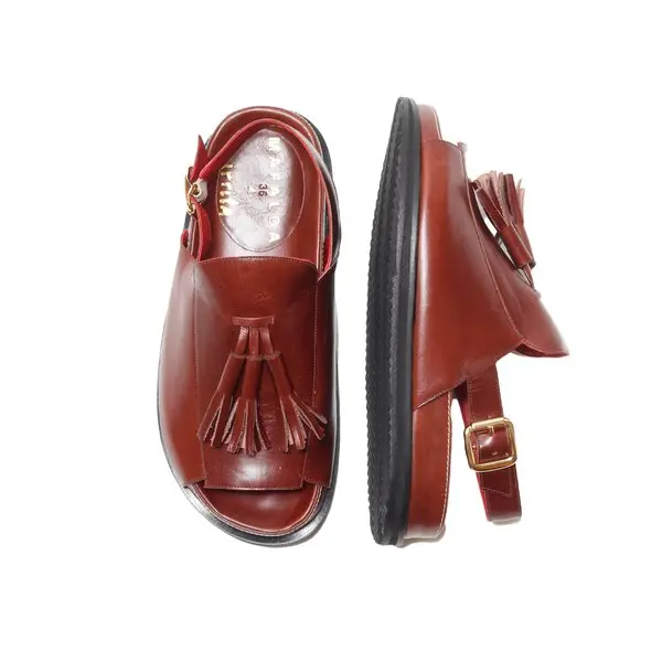 MAFALDA Rita Tassel Sandals - Brown