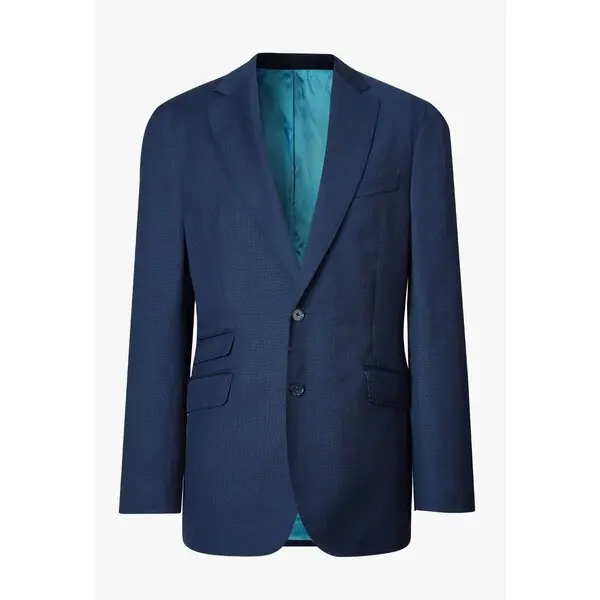 KOY CLOTHING Classic Navy Wool Blazer - Blue