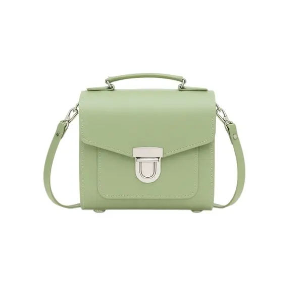 ZATCHELS Handmade Leather Sugarcube Plus Sage - Green