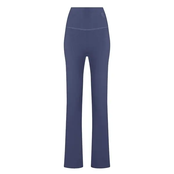 THE KOOZY Ellis Straight Leg Pants In Pima Cotton In Nightshadow - Blue