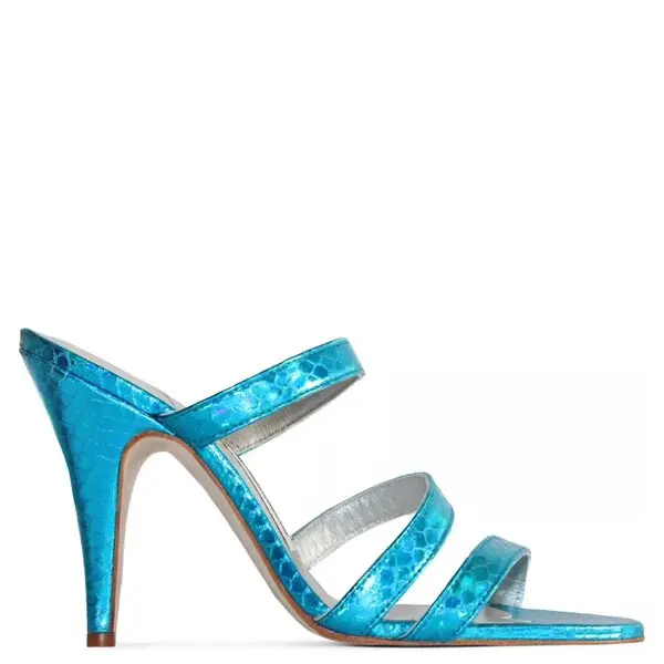 TERRY DE HAVILLAND New York Turquoise Sandal - Blue