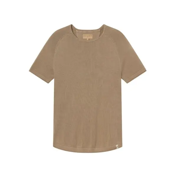 WESTON JON BOUCHER Ss Lightweight Slim Fit Sweater Taupe - Brown
