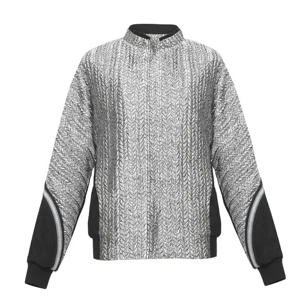 SMART AND JOY Bi-color Bumper Jacket - Grey