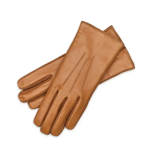 1861 GLOVE MANUFACTORY Hand Made Gloves Nappa & Suede In Camel - Brown