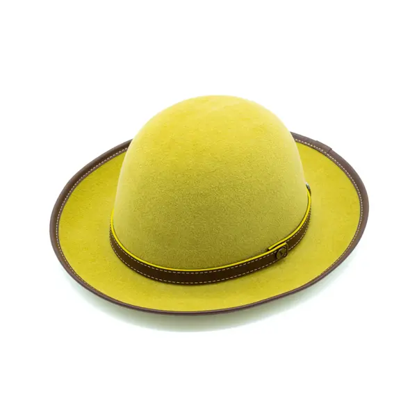 DORIA 1905 Lapin Felt Rolling Hat - Yellow
