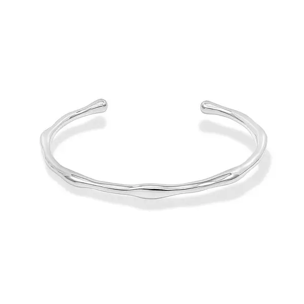 DOWER & HALL Waterfall Torque Bangle In Sterling - Silver