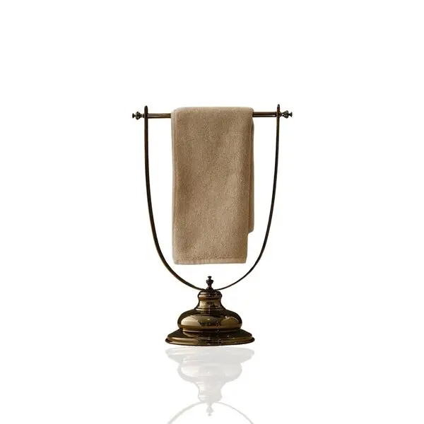 MARLETH Brass U-frame Towel Holder With Sculptural Based