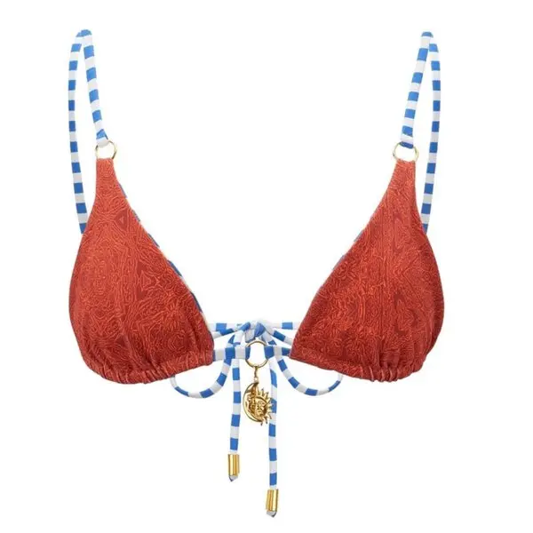AKOSHA SWIMWEAR Triangle Top Terracotta - Red
