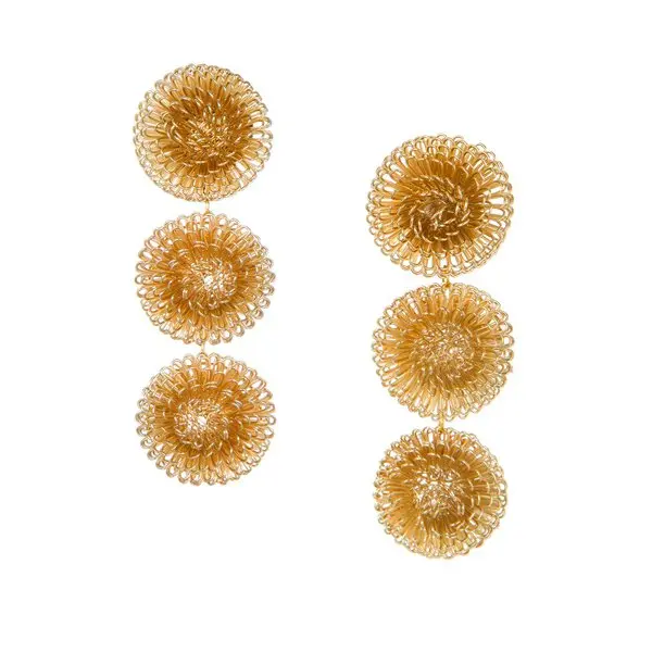Pat’s Jewelry Pompom Earrings - Gold