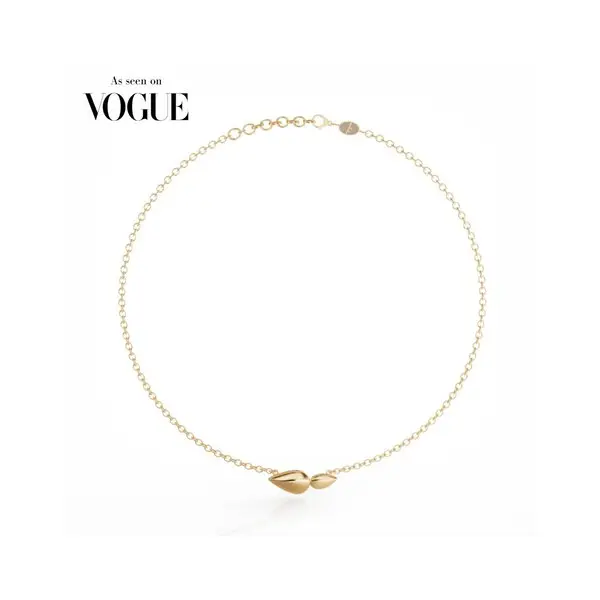 LINDA FIORE Lotus Necklace Vermeil - Gold