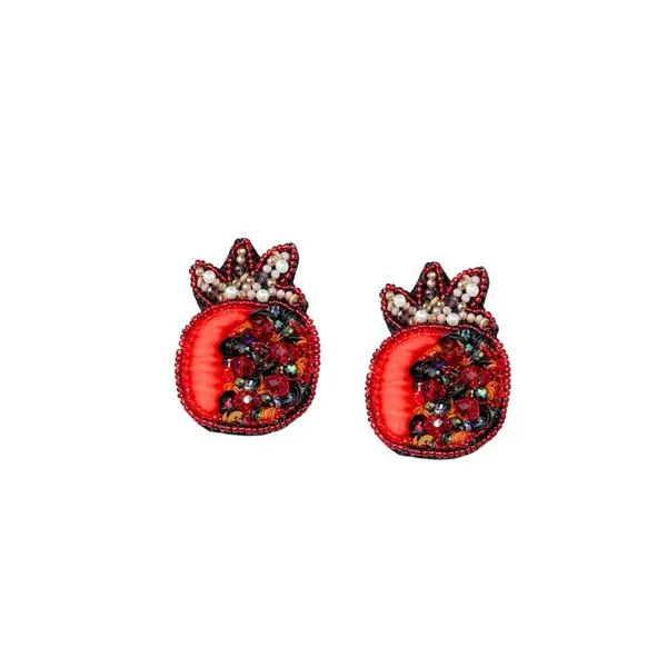 SIMITRI Anar Earrings - Red