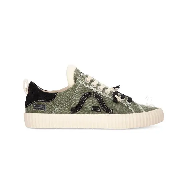 SPRINGA | UNIQUE VULCANIZED SNEAKERS ITALIAN HANDMADE Wavy Olona Olive Sneakers - Green