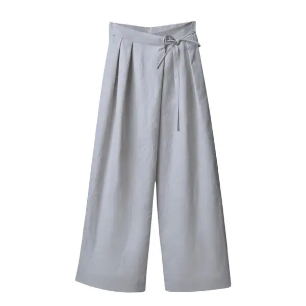 LONDON ATELIER BYPRODUCT Light Technical Culottes With Wrap Detail - Grey
