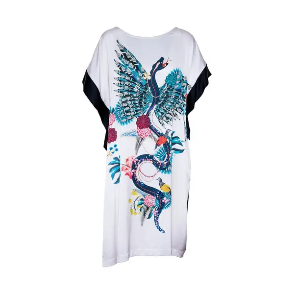 ARTISTA Natalie Oriental Printed Dress - Black
