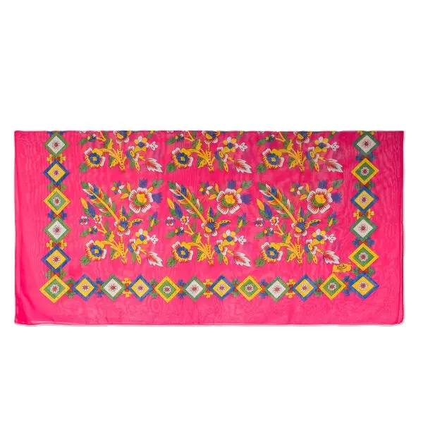 SPRINGMOONATELIER Floral Scarf - Pink