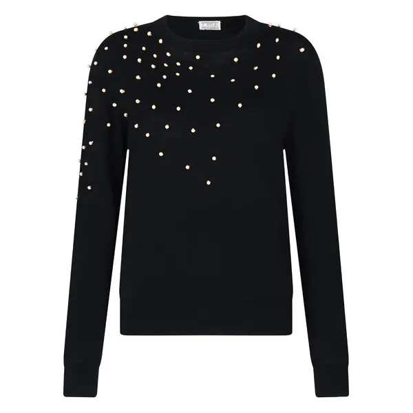 LISA THE LABEL Raindrop Sweater In Noire - Black