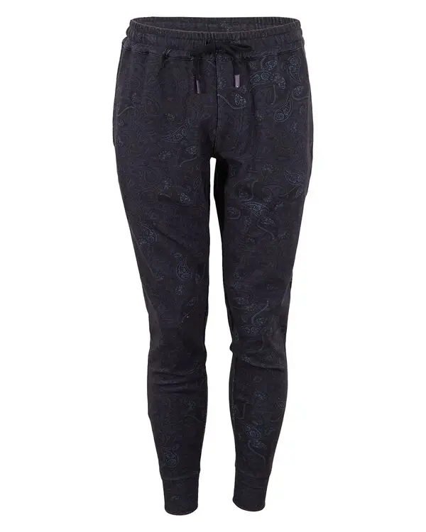 LORDS OF HARLECH Jay Montgat Paisley Jogger Pant - Black