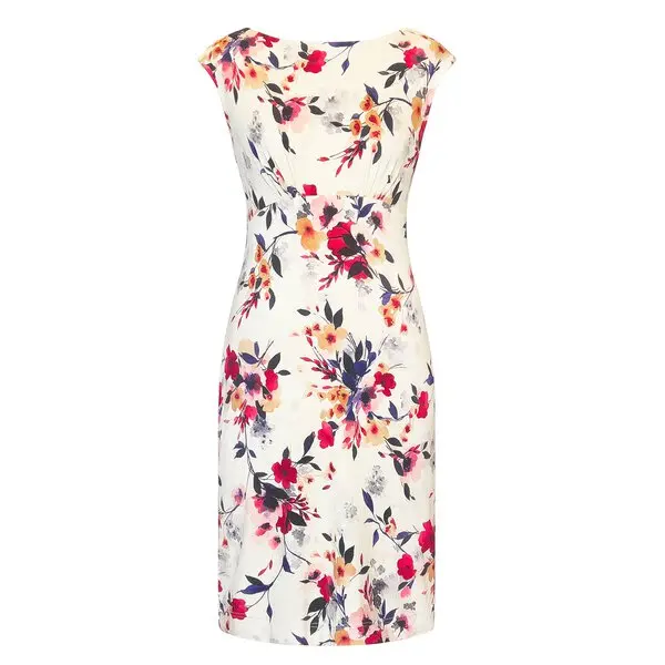 ALIE STREET LONDON Pippa Shift Dress In Mystic Bloom - Red/white/yellow
