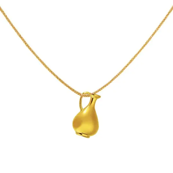 A WEATHERED PENNY Vase Necklace - Gold