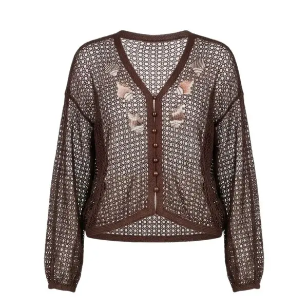 GLAM ON YOU Ariel Top - Brown