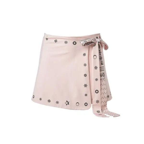 ANAMAISON Text From Ivory Lumi Swimskirt