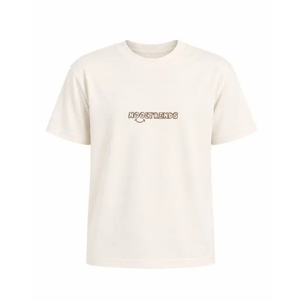 NOOLTRENDS Neutrals Gender Neutral Smiley T-shirt
