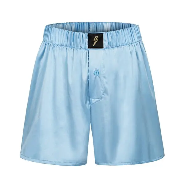 EKCENTRIK Satin Boxer Shorts - Blue