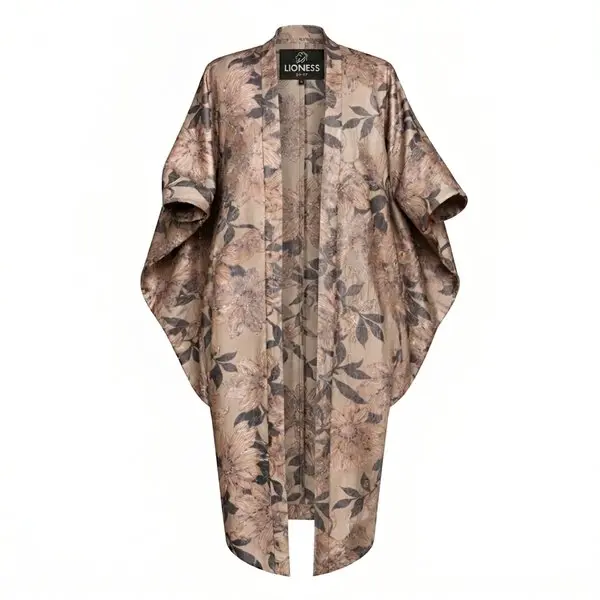 LIONESS BY TF Neutrals / Asshy Petal Kimono Jacket - Grey