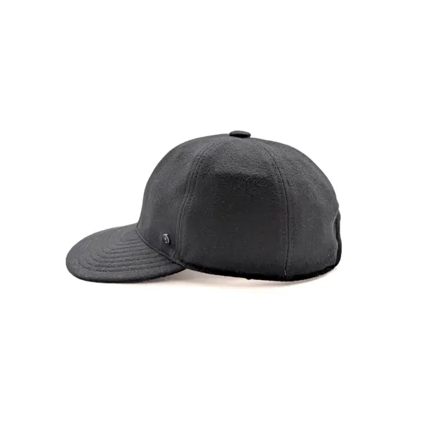 DORIA 1905 Cashmere Rolling Baseball Cap - Black