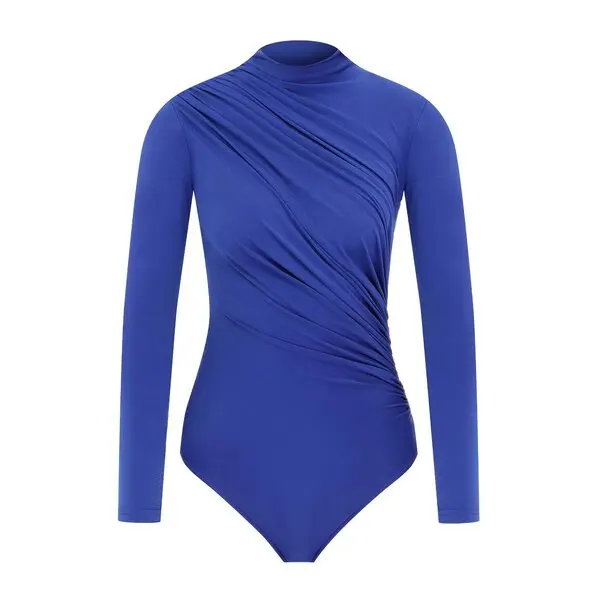 MAAN ISTANBUL Turtleneck Bodysuit Ivy - Blue