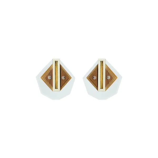 GISSA BICALHO Neutrals Earring Short Clef Crystal - Yellow