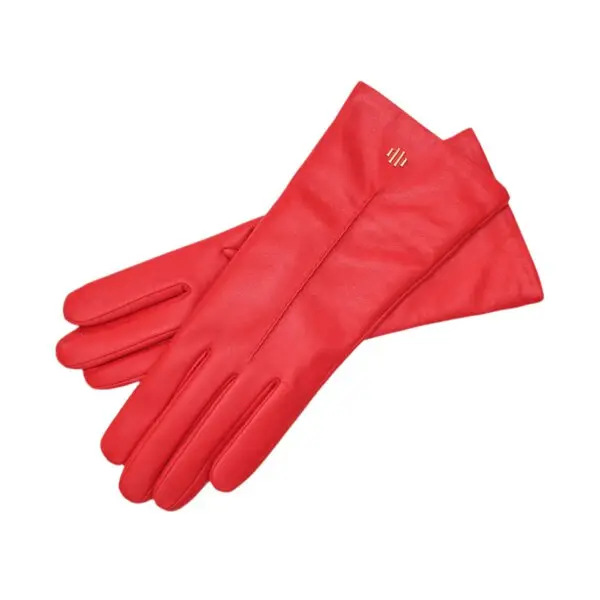 1861 GLOVE MANUFACTORY Hamerli Colette Leather Gloves - Red