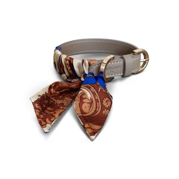 ALECOO Dog Collar Twilly Classy Taupe - Black
