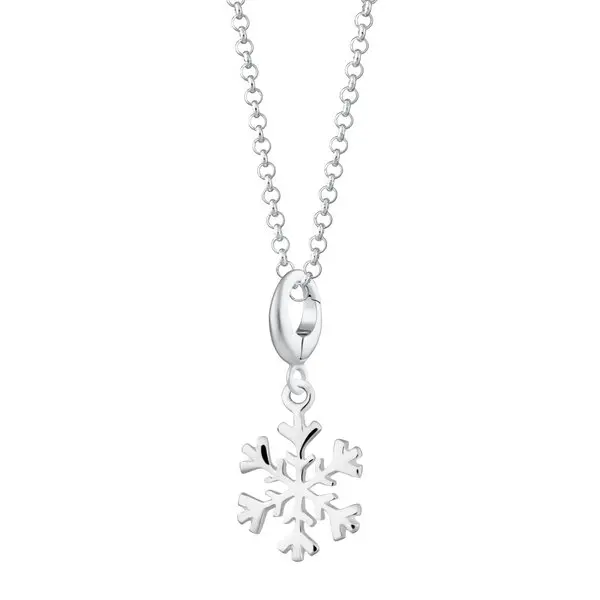 LILY CHARMED Sterling Snowflake Charm Necklace - Silver
