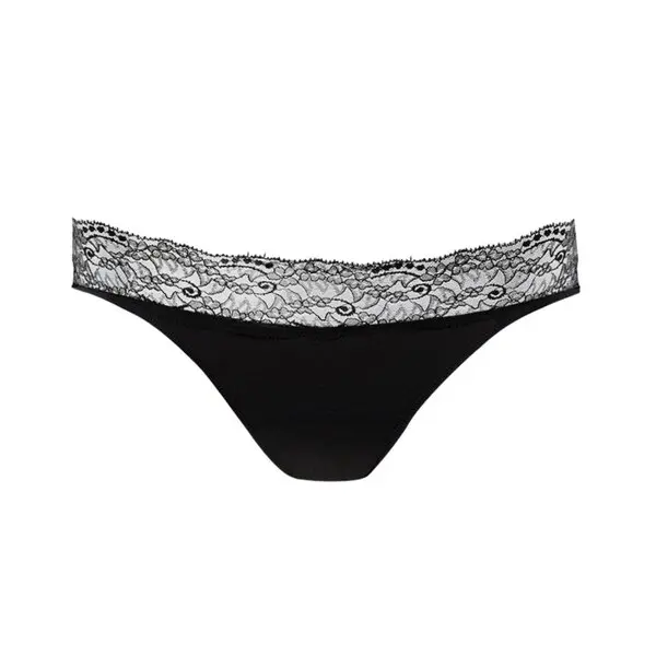 ZD ZERO DEFECTS Venus Mini Lace Brief – Sensuality With Soy Fiber Color - Black
