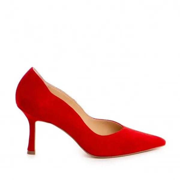 THE 5TH ELEMENT Amalia Suede Pumps - Red
