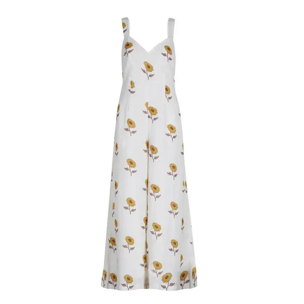 EM & SHI Sunflower Jumpsuit - White