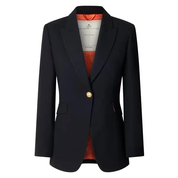 THE EXTREME COLLECTION Single-button Tailored Blazer Atelier - Black