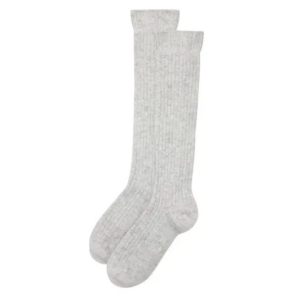 MAMU DREAM Long Merino Wool & Cashmere Socks - Grey