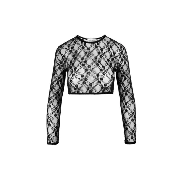 IOANA CIOLACU Brody Crop Top - Black