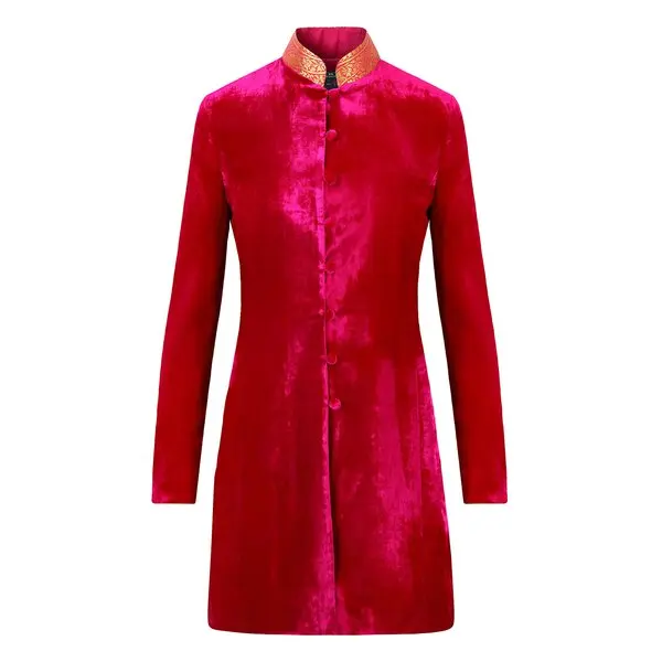 BEATRICE VON TRESCKOW Raspberry Regal Velvet Grace Jacket - Pink