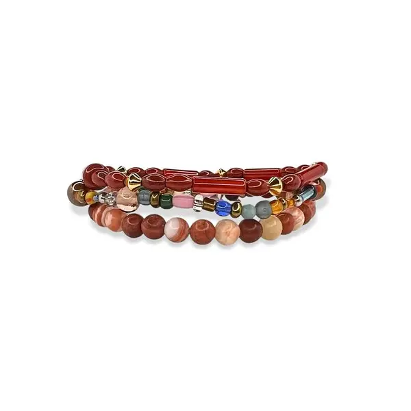 JAREDJAMIN Scorpion King Bracelet Set - Red